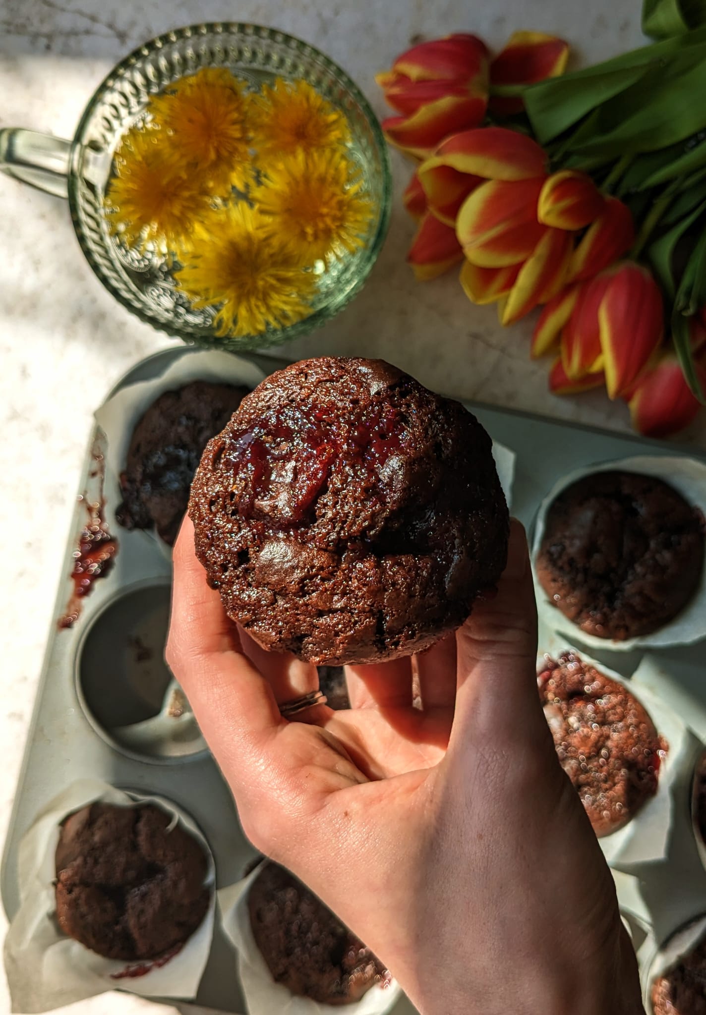 Vegan Chocolate & Cherry Muffins – butterflybakeryblog